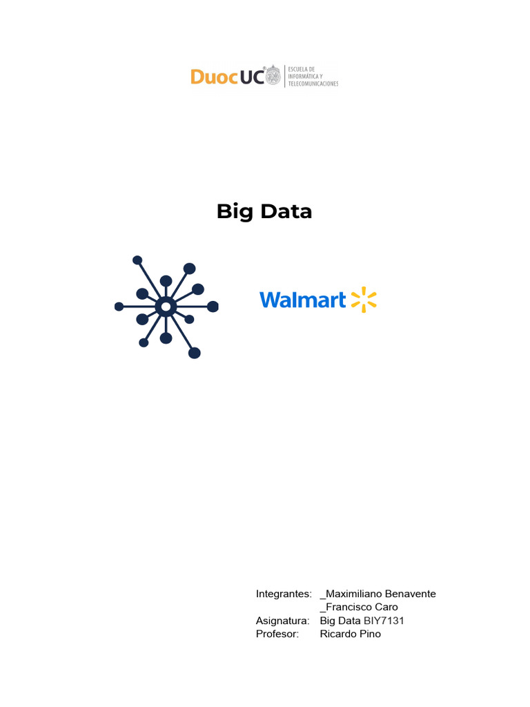 Big Data en Walmart: Optimización y Eficiencia | PDF | Big Data ...