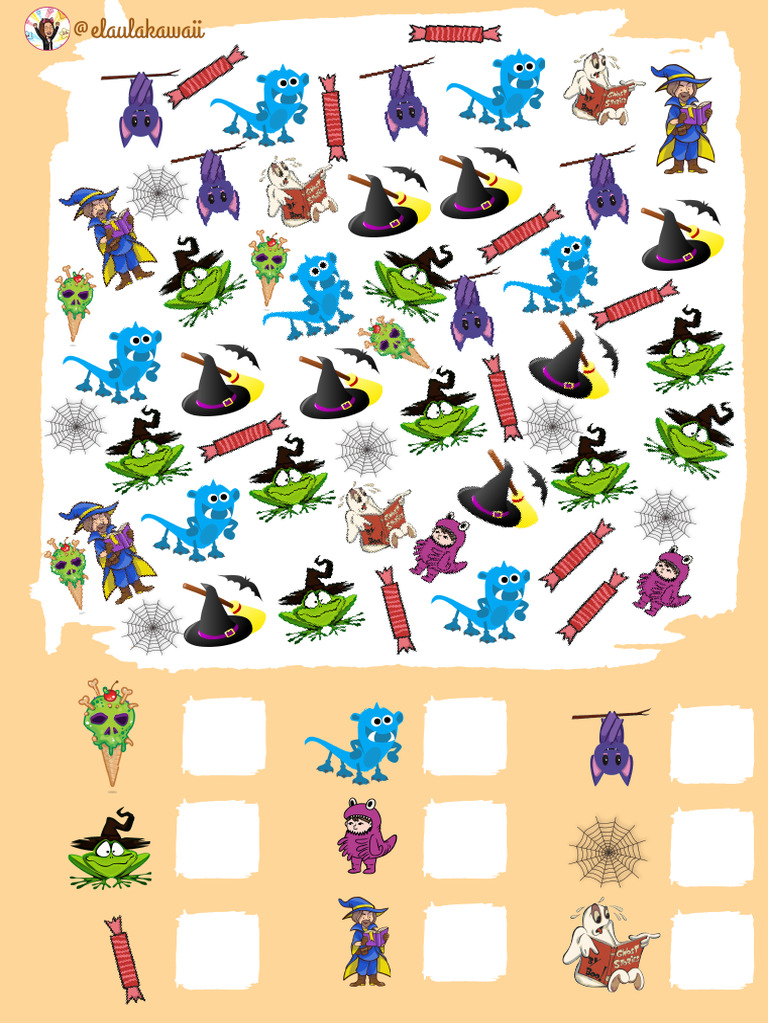 Conteo Halloween - @Elaulakawaii | PDF