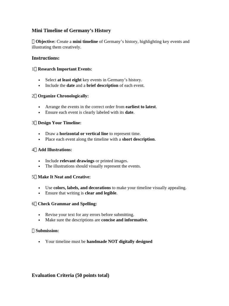 Key Events in Germany's History Timeline | PDF