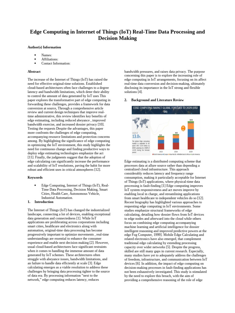 Edge Computing in Internet of Things (IoT) Real-Time Data Processing ...