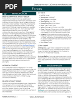 August Wilson's Fences: A Deep Dive | PDF | Fences (Play)