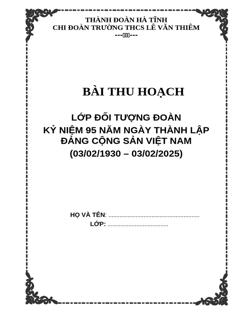 Bai Thu Hoach | PDF