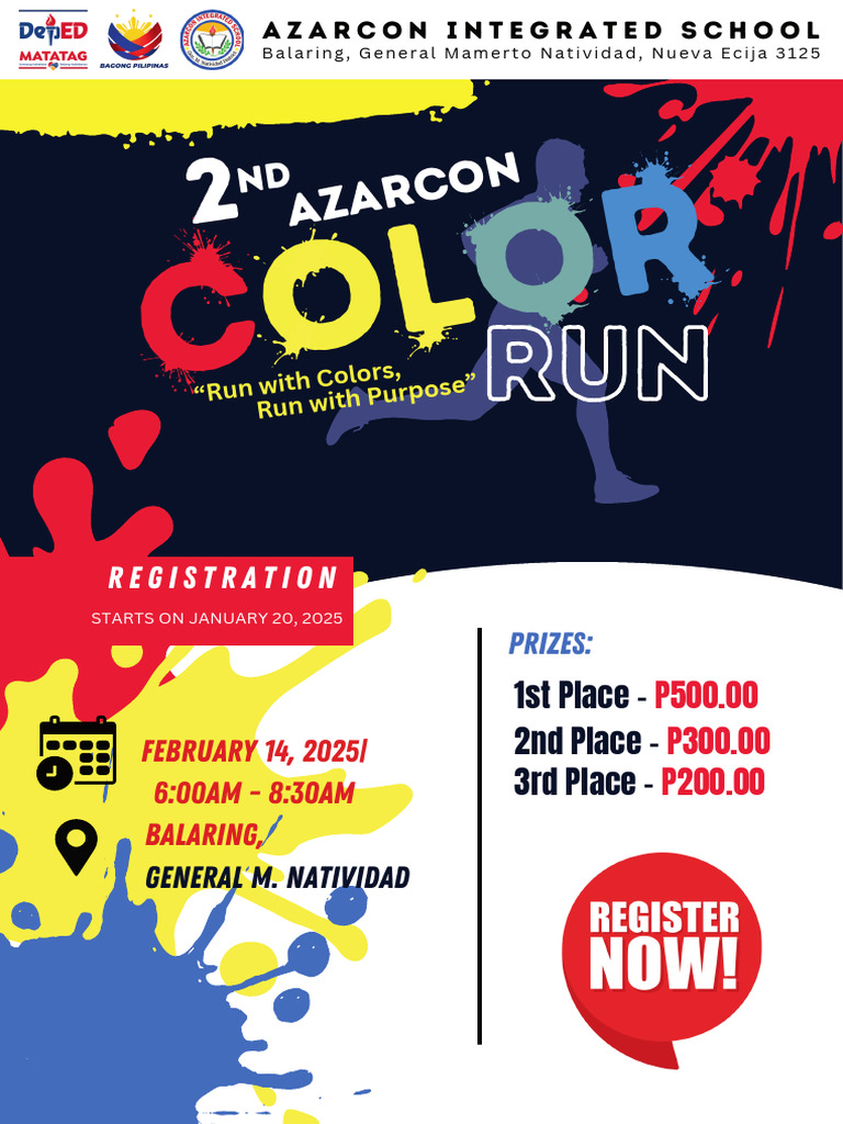 Azarcon Color Run 2025 Event Details | PDF