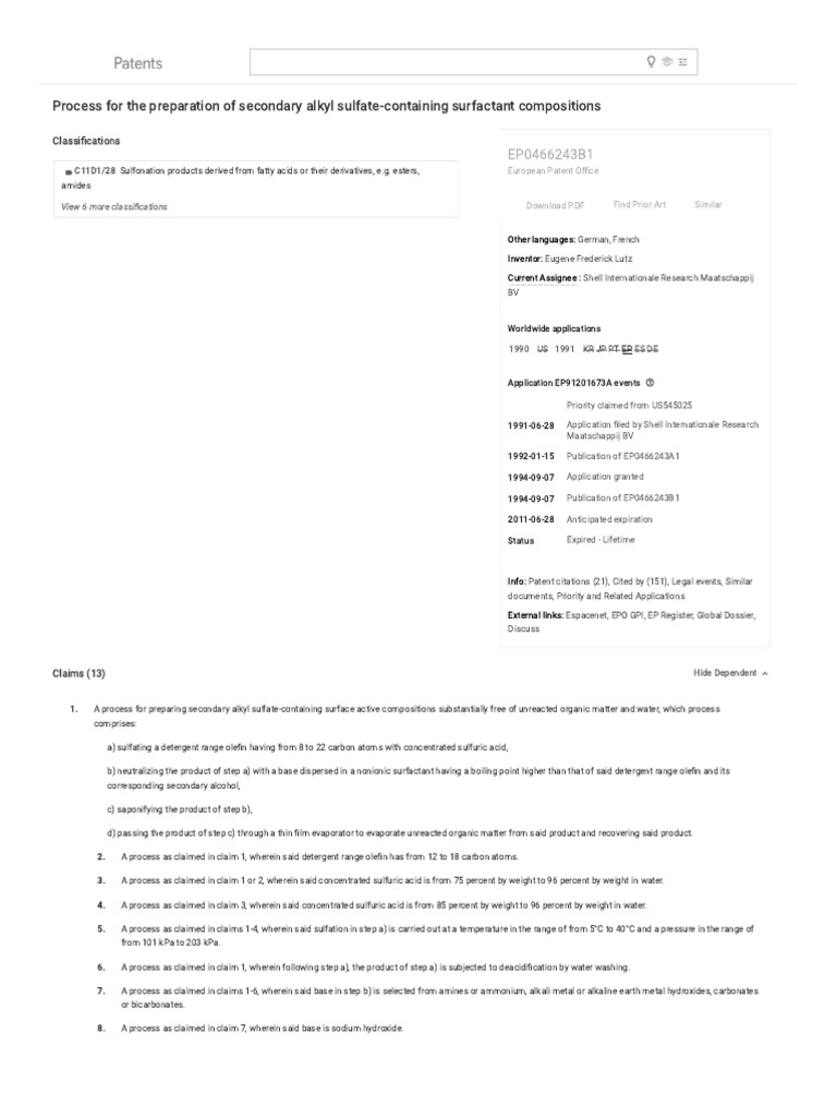 EP0466243B1 - Process For The Preparati.. | PDF