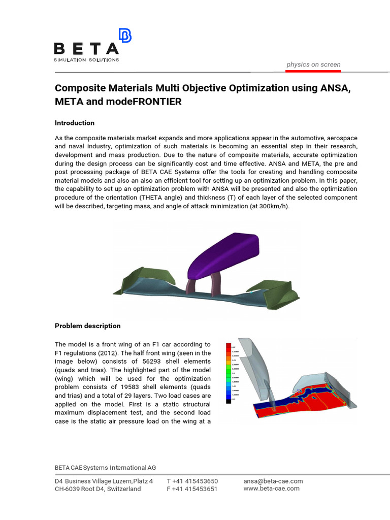 Composite Materials Multi Objective Optimization | PDF | Mathematical Optimization ...