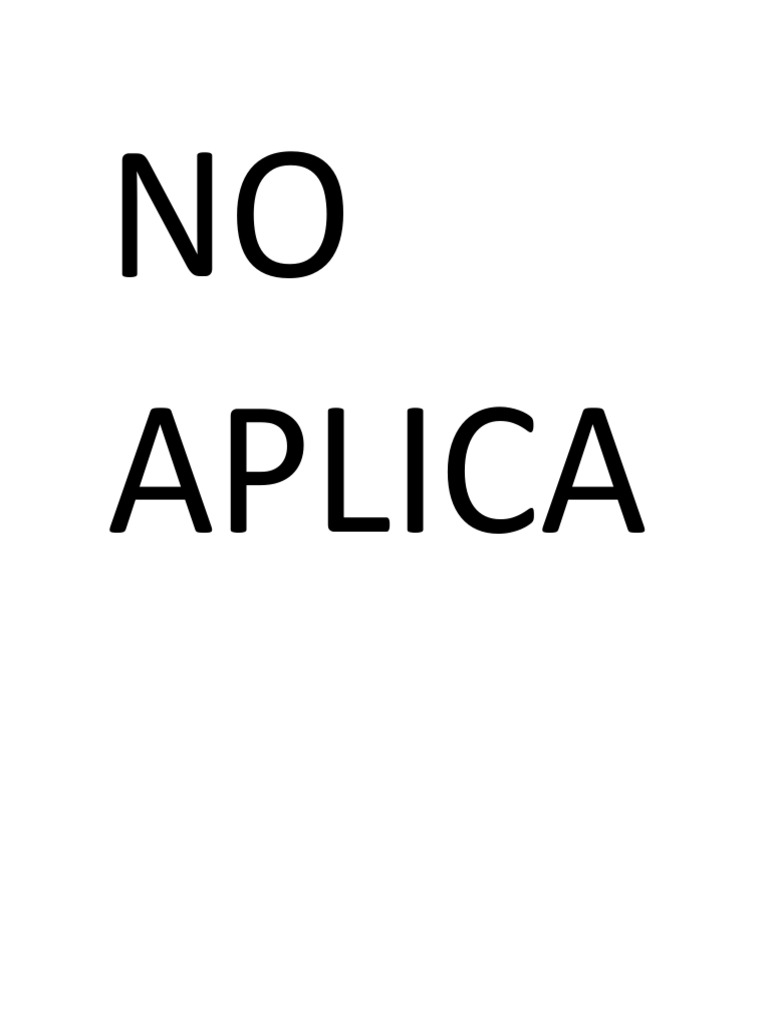 No Aplica | PDF