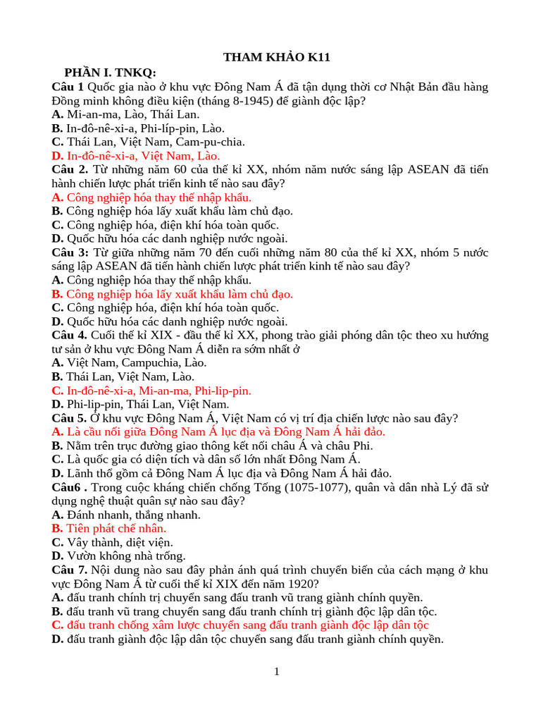 ĐỀ-CƯƠNG-THAM-KHẢO-K11-gk-2-có-đáp-án trắc nghiệm | PDF