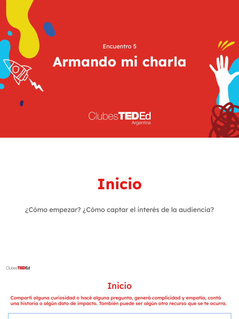 Armando mi charla - Plantilla | PDF