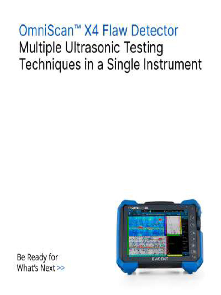 OmniScan™ X4 Flaw Detector-1 | PDF