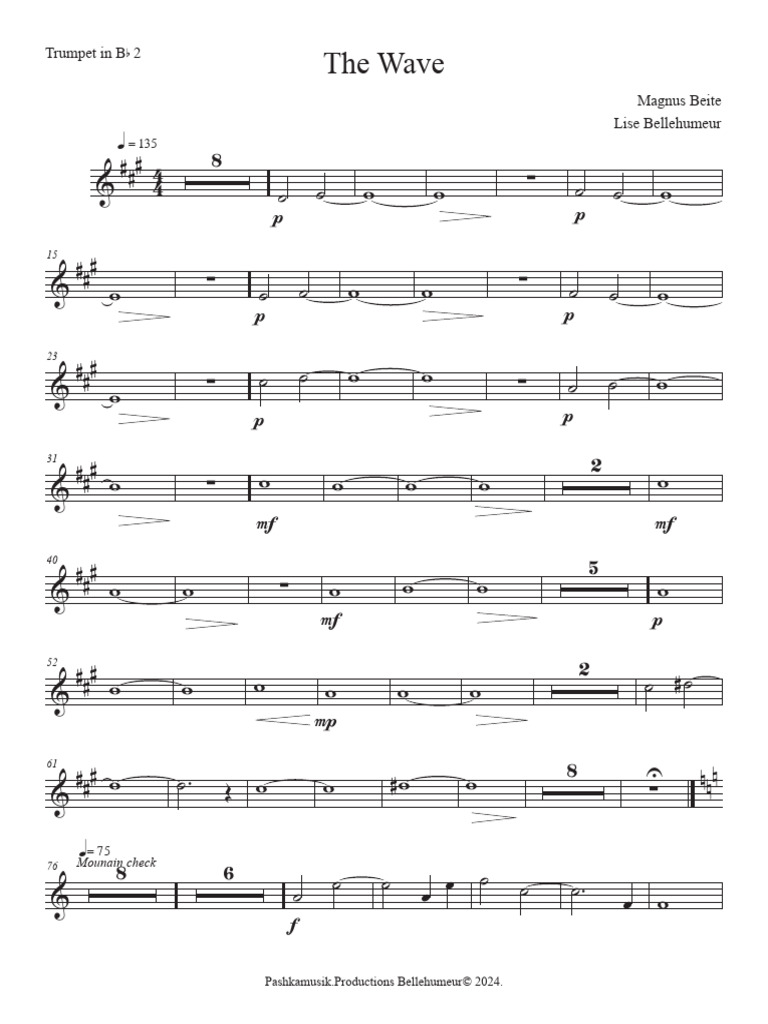 The Cave 2024 - Trumpet in Bb 2 | PDF