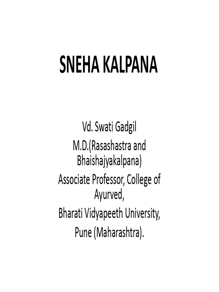 SNEHA KALPANA Part 1 - Dr. Swati Gadgil | PDF