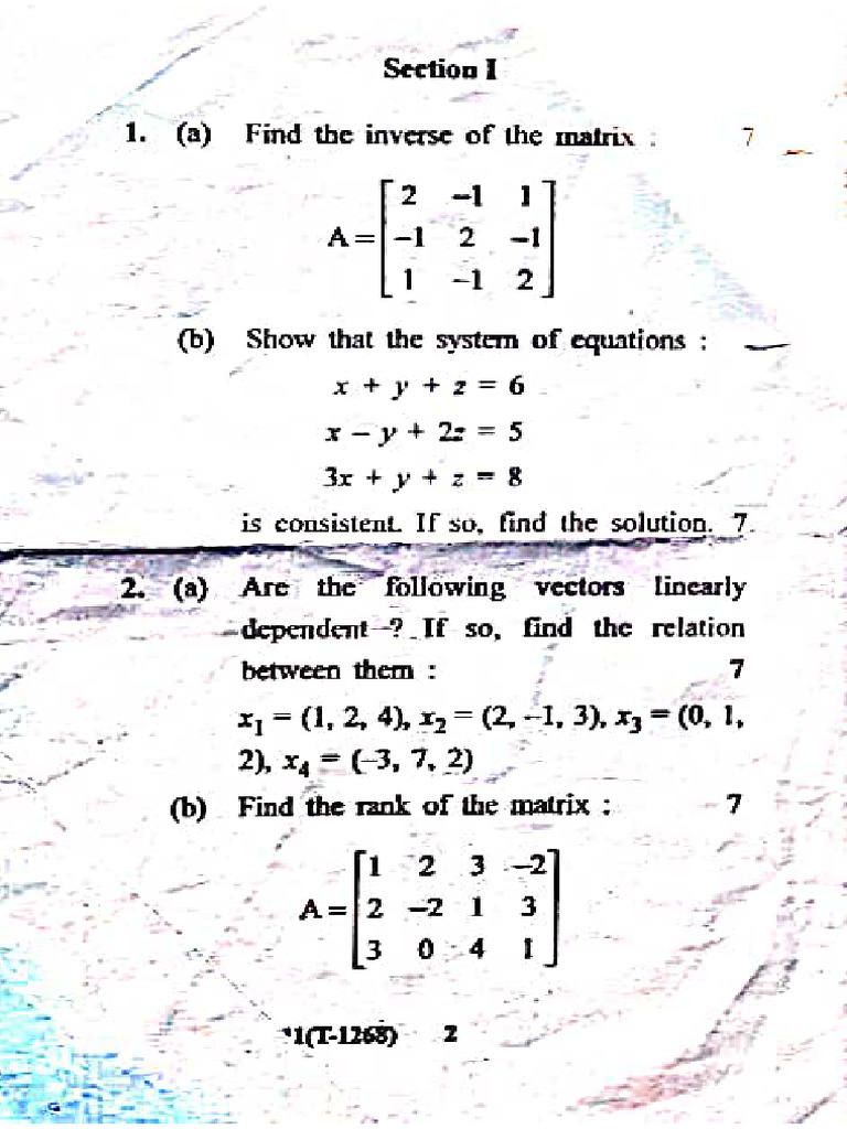 1 Sem Math+Eng+Pps Questions | PDF