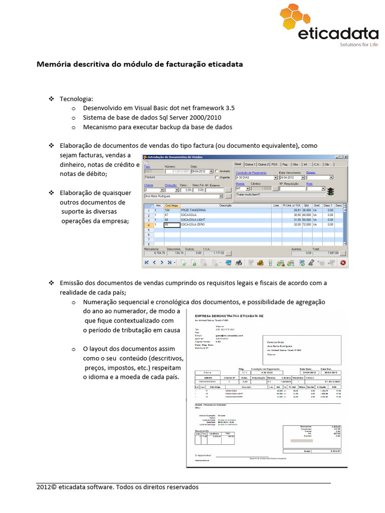 Memória Descritiva - EticaData - MZ | PDF