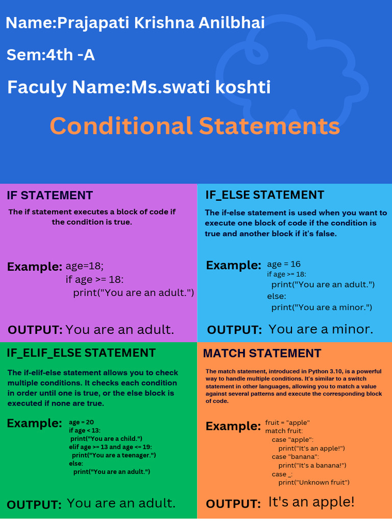Understanding Python Conditional Statements | PDF