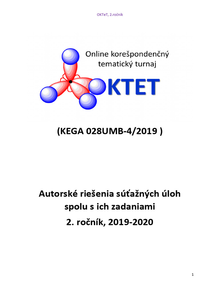 Oktet Druhy Rocnik Vsetky Ulohy - Riešenia | PDF