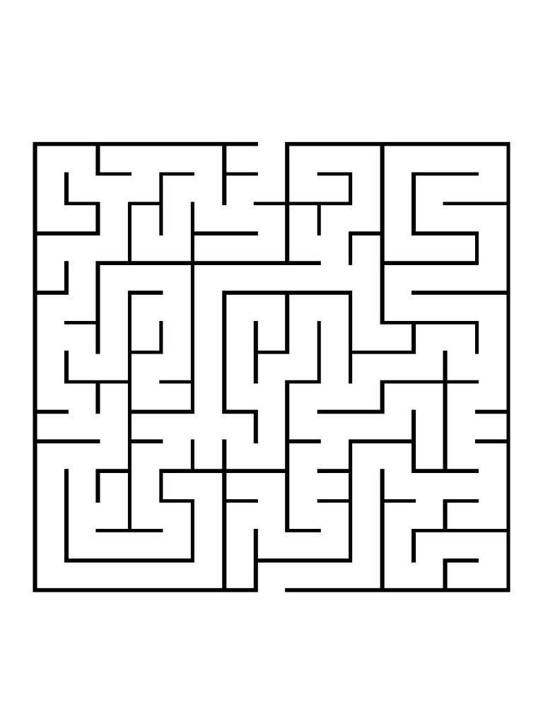 15 by 15 Orthogonal Maze (1) | PDF