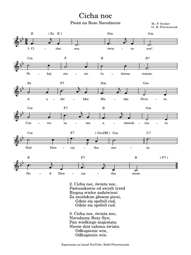 Cicha Noc B Dur Kzcfx35y | PDF