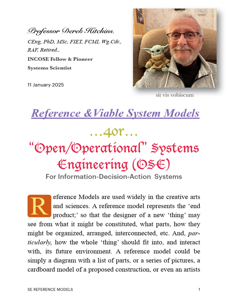 Open Systems Engineering Reference Models | PDF | Simulation | Decision ...