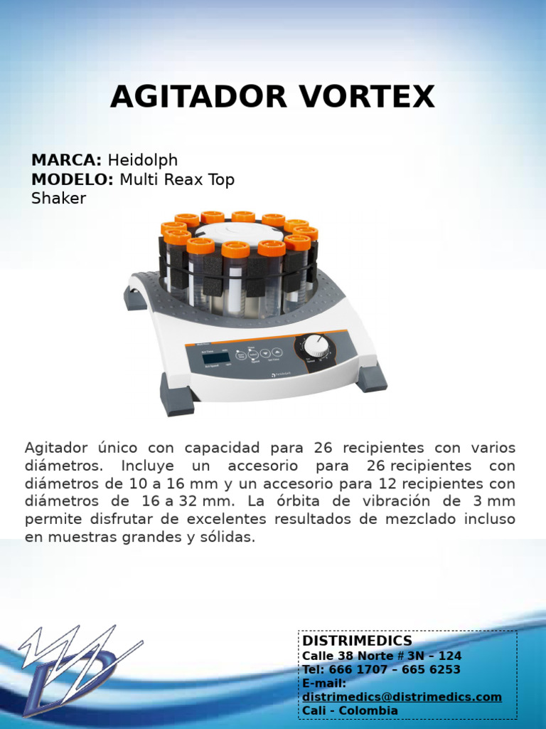 Agitador Heidolph MultiReax Top Shaker | PDF