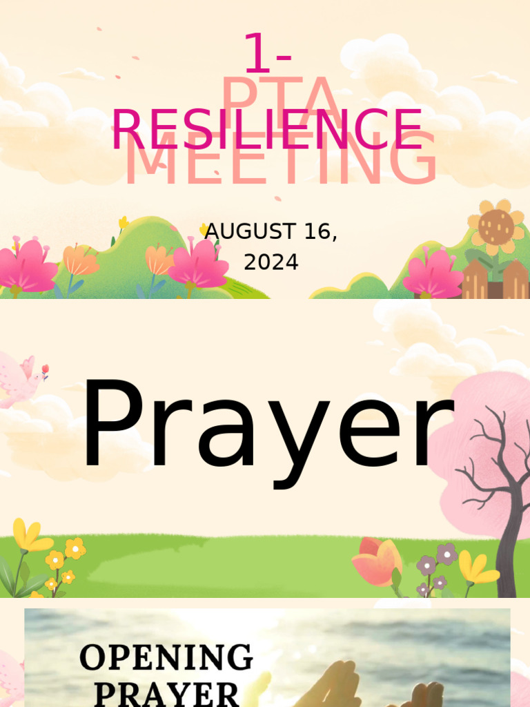 PTA MEETING I-Resilience - 2024-2025 | PDF