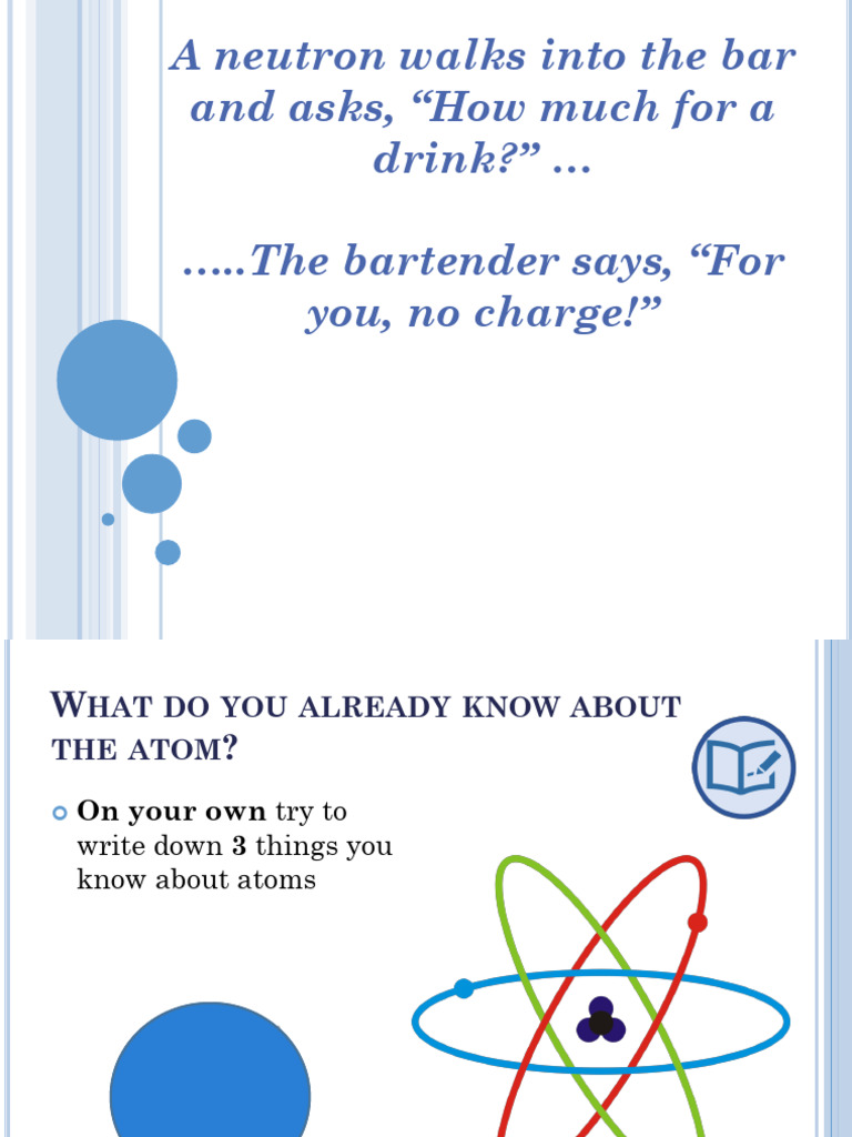 Structure of The Atom 2020 Powerpoint With Notes | PDF | Atoms | Atomic ...