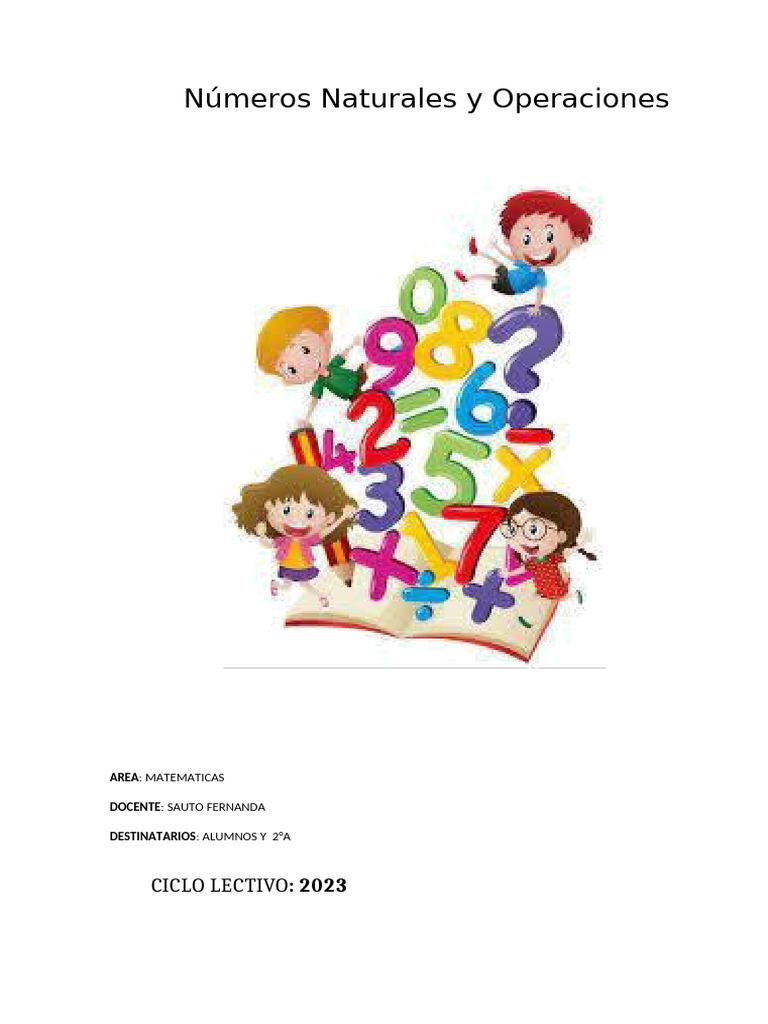 Números y Operaciones 2 | PDF | Matemáticas | Números