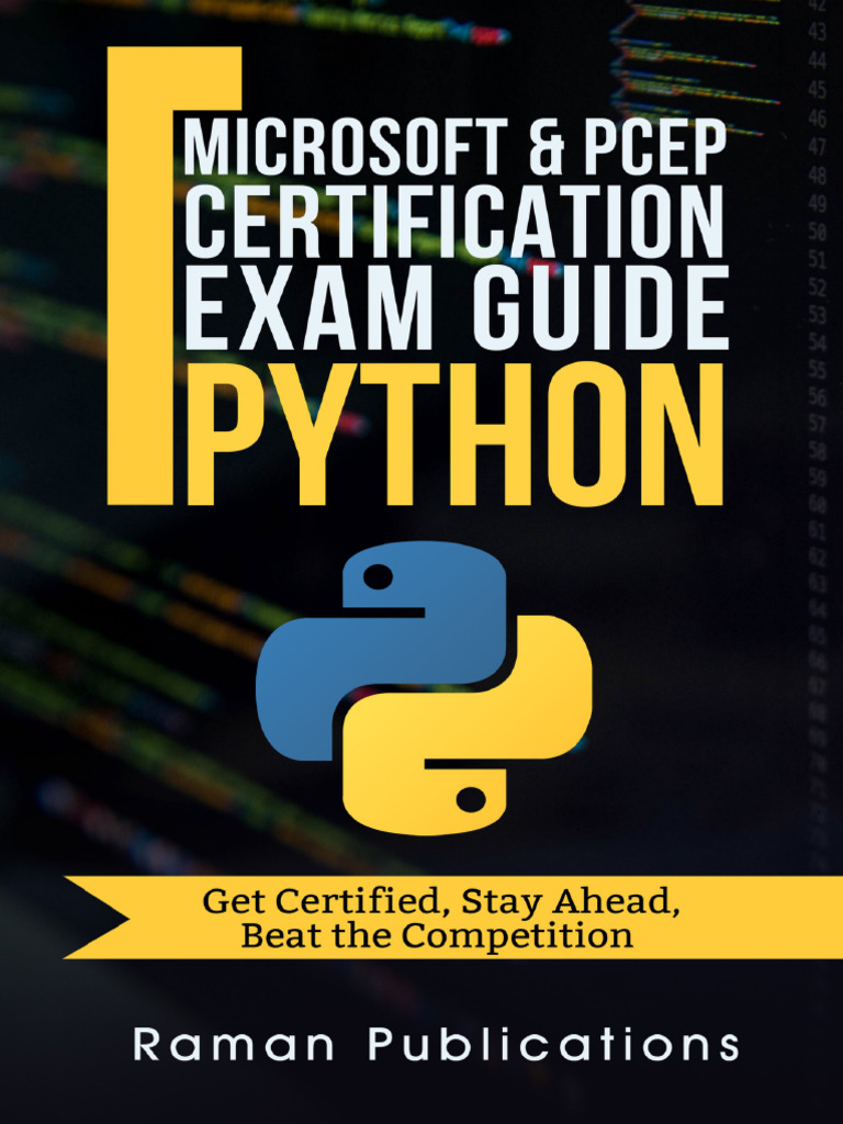 Dokumen - Pub - Microsoft Python Certification Exam 98 281 Amp Pcep Preparation Guide ...