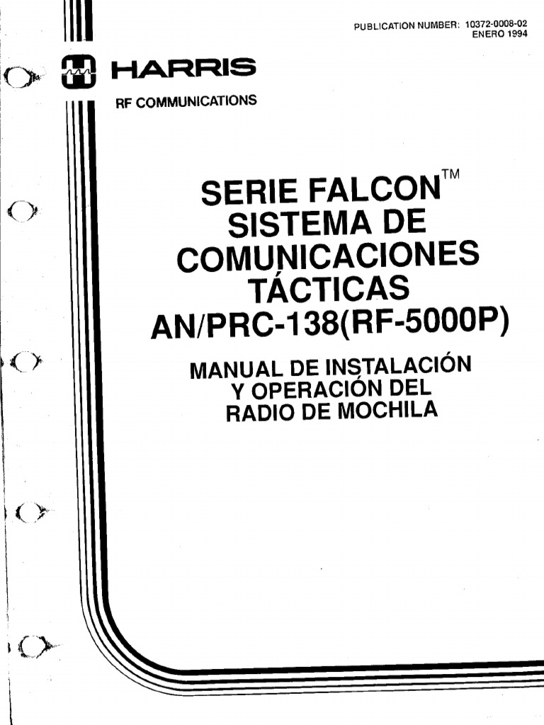 Manual Falcon FR-5000P | PDF