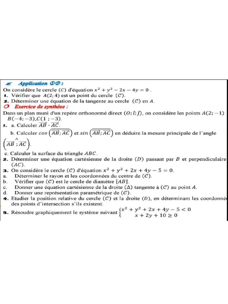 Exercice de Maths | PDF