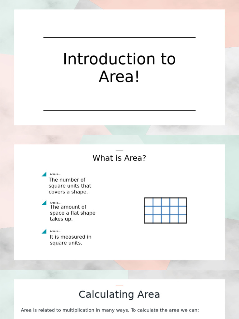 Introduction To Area! | PDF