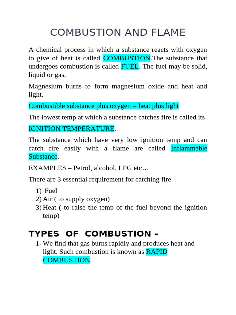 Combustion and Flame | PDF