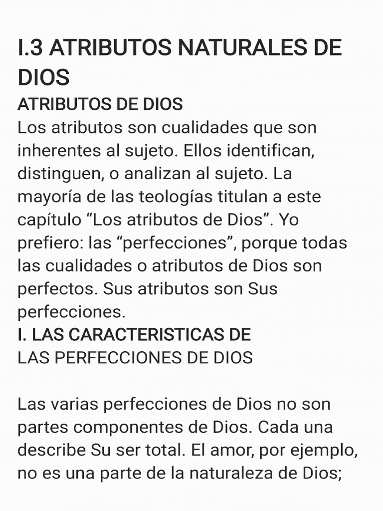 Atributos de Dios - 250303 - 164603 | PDF