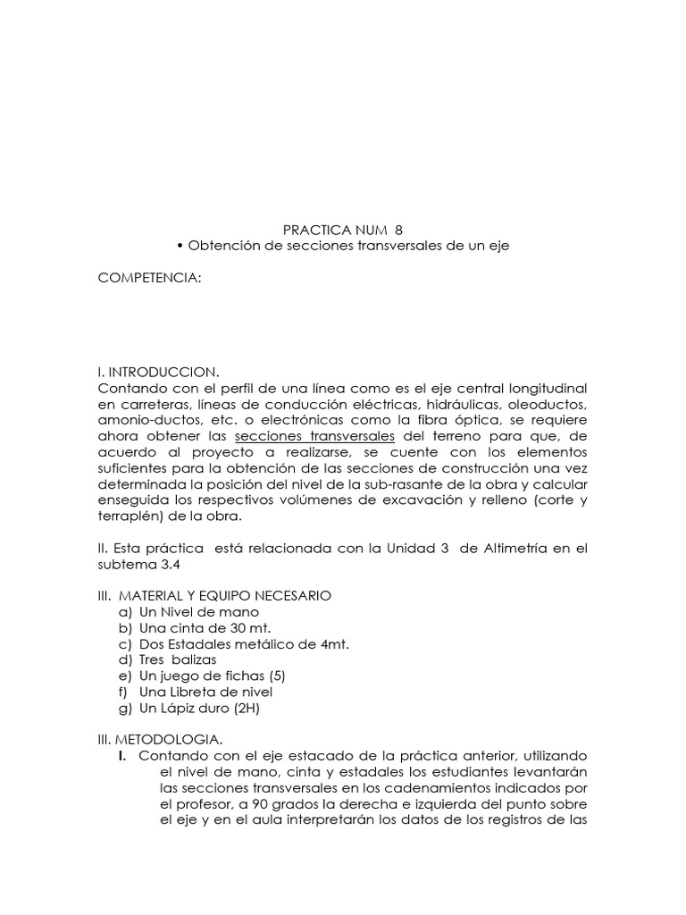PRACTICA NUM 8 Comp OBTENCIÓN DE SECCIONES TRANSVERSALES DE UN EJE | PDF