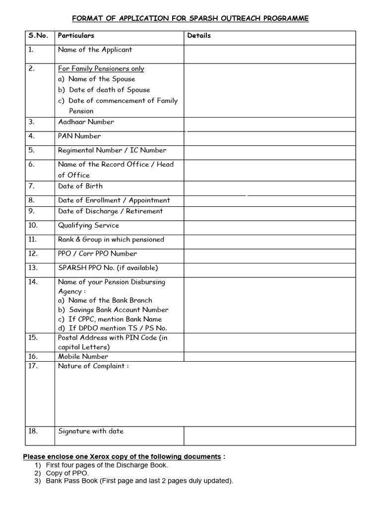 App.n For SPARSH Outreach Programme | PDF