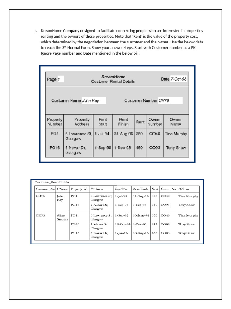 DBLab 4 Normalizationlab | PDF