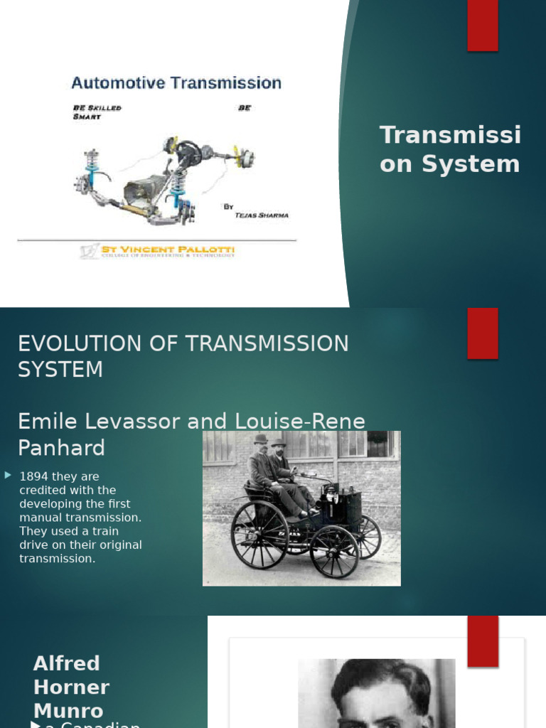 Evolution of Transmission Systems | PDF | Automatic Transmission ...
