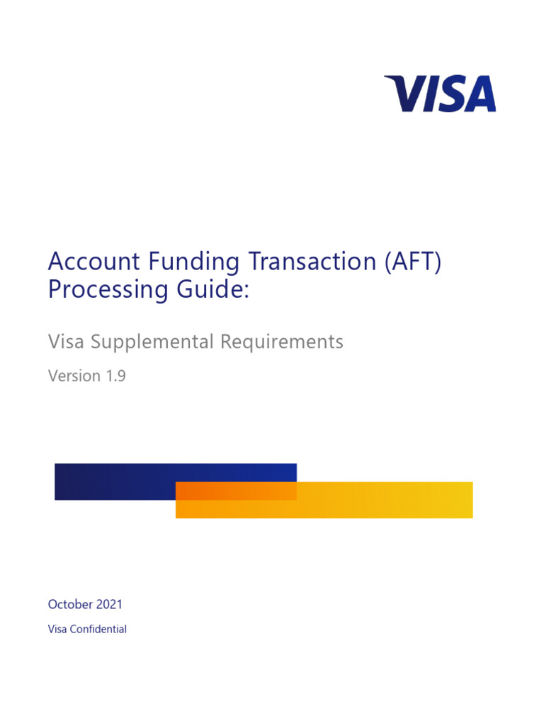 Account Funding Transaction AFT Processing Guide | PDF | Debit Card ...
