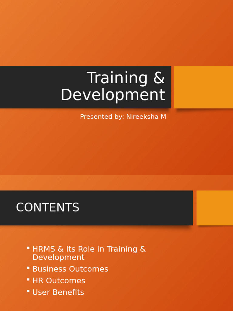HRMS Training Module Overview | PDF
