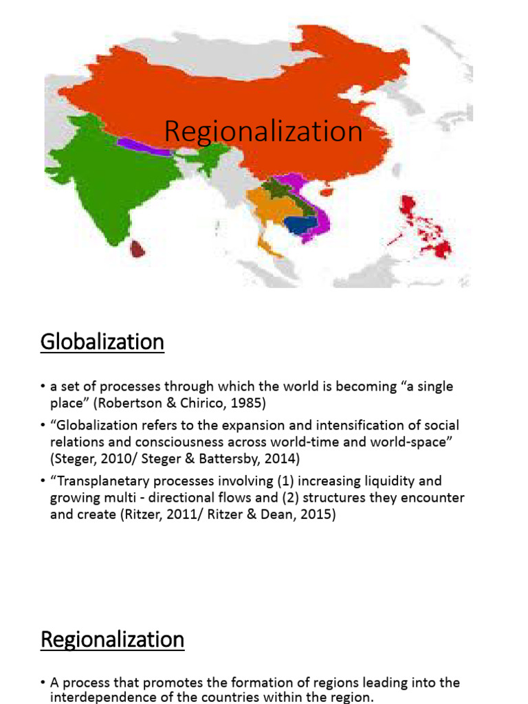 CHAP 6-Regionalization | PDF | Globalization | Mindanao