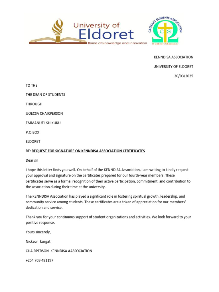 Request For Signiture | PDF