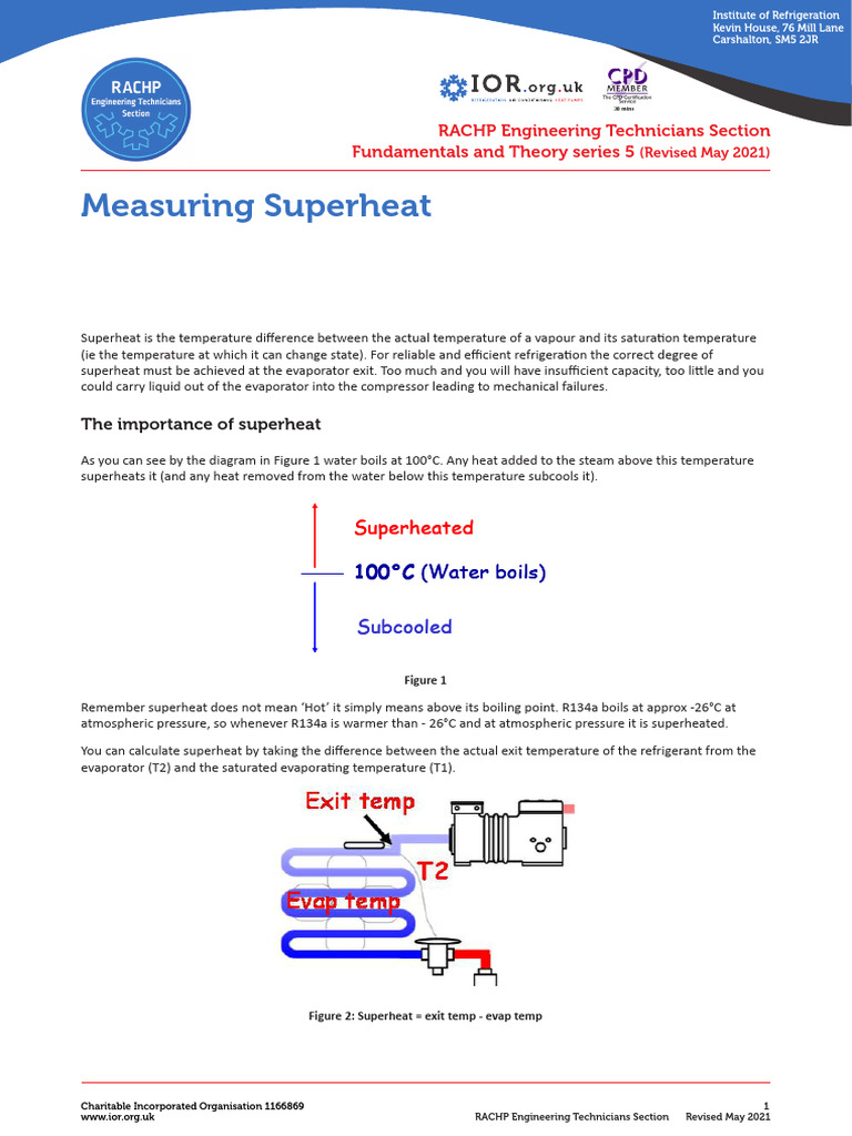 Basics - Measuring Superheat | PDF | Applied And Interdisciplinary ...