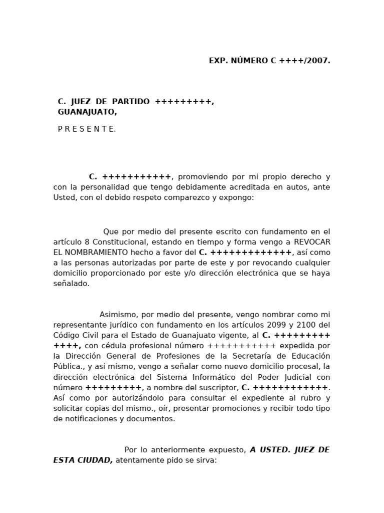 Revoca y Autoriza | PDF