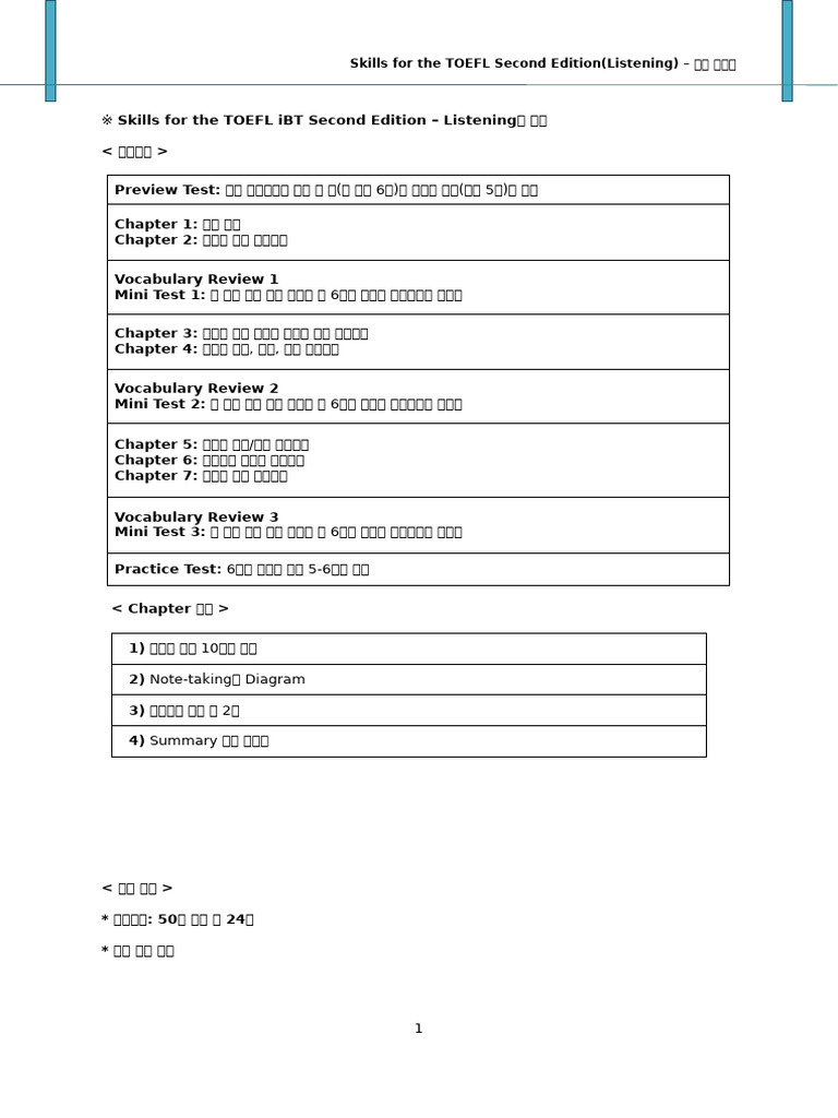 Mastering Skills For The TOEFL iBT 2e Listening TG | PDF