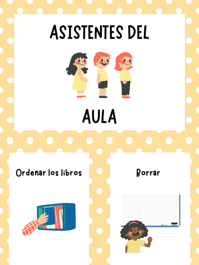 CARDS Ayudantes Del Aula | PDF