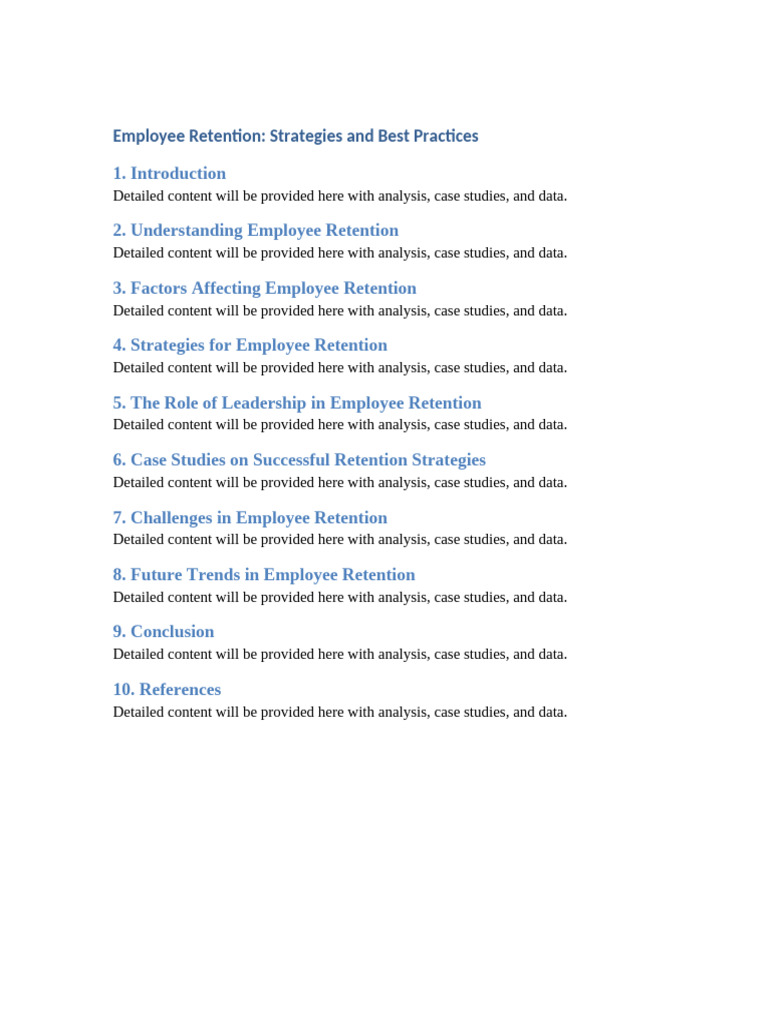 Employee_Retention_Report | PDF