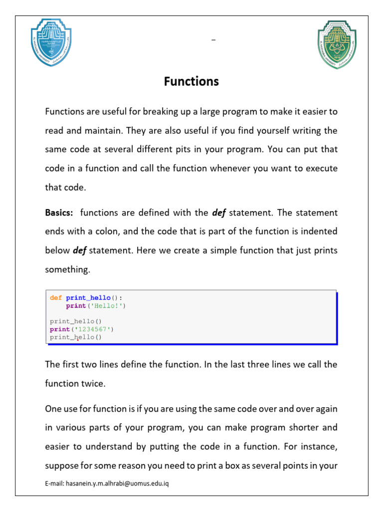 MUCLecture 2024 111220623 | PDF | Parameter (Computer Programming) | Computer Programming