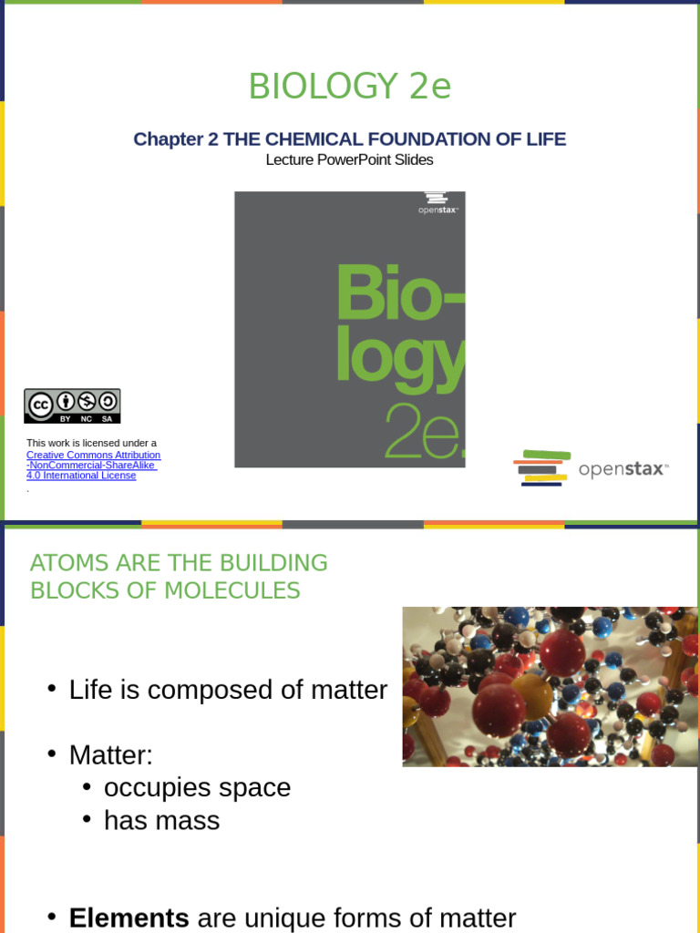 Openstax Biology2e Ch02 | PDF | Chemical Polarity | Chemical Bond