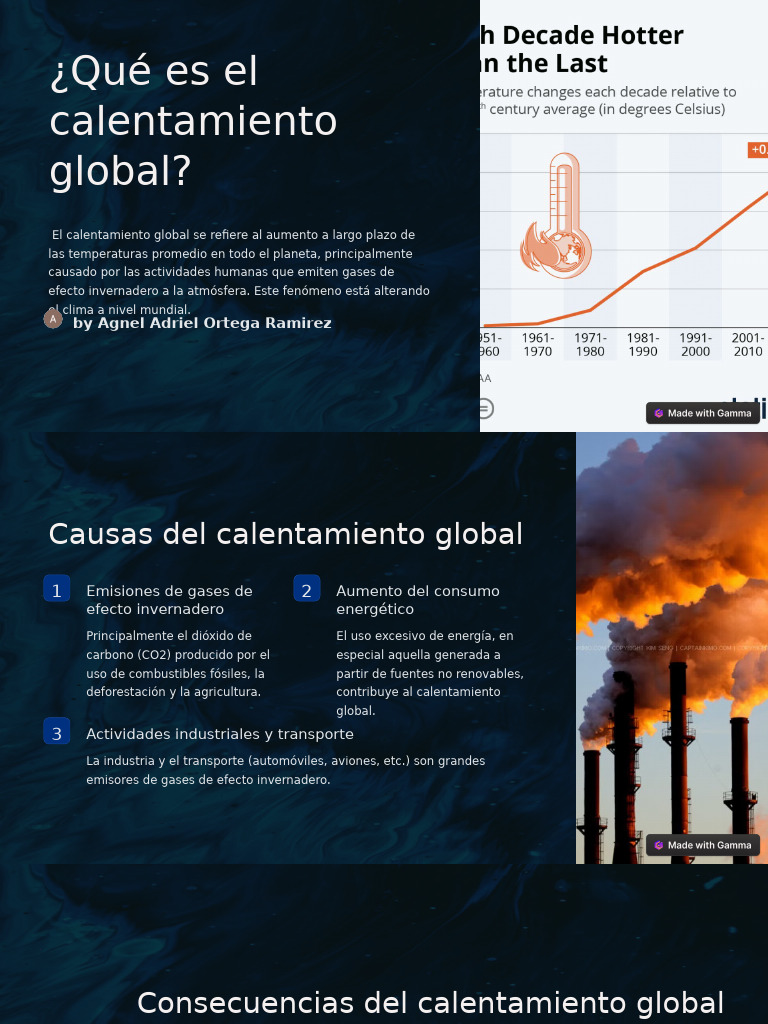 Mapa Mental del Calentamiento Global | PDF | Cambio climático | Gases ...