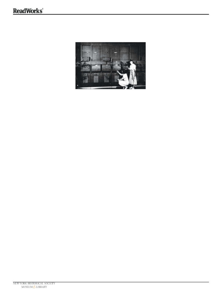 Women Programmers of ENIAC | PDF | Programmer | Computing