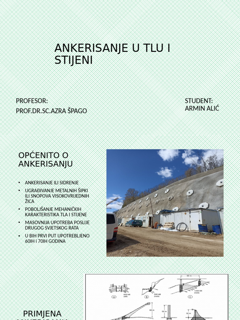 Ankerisanje u Tlu i Stijeni | PDF
